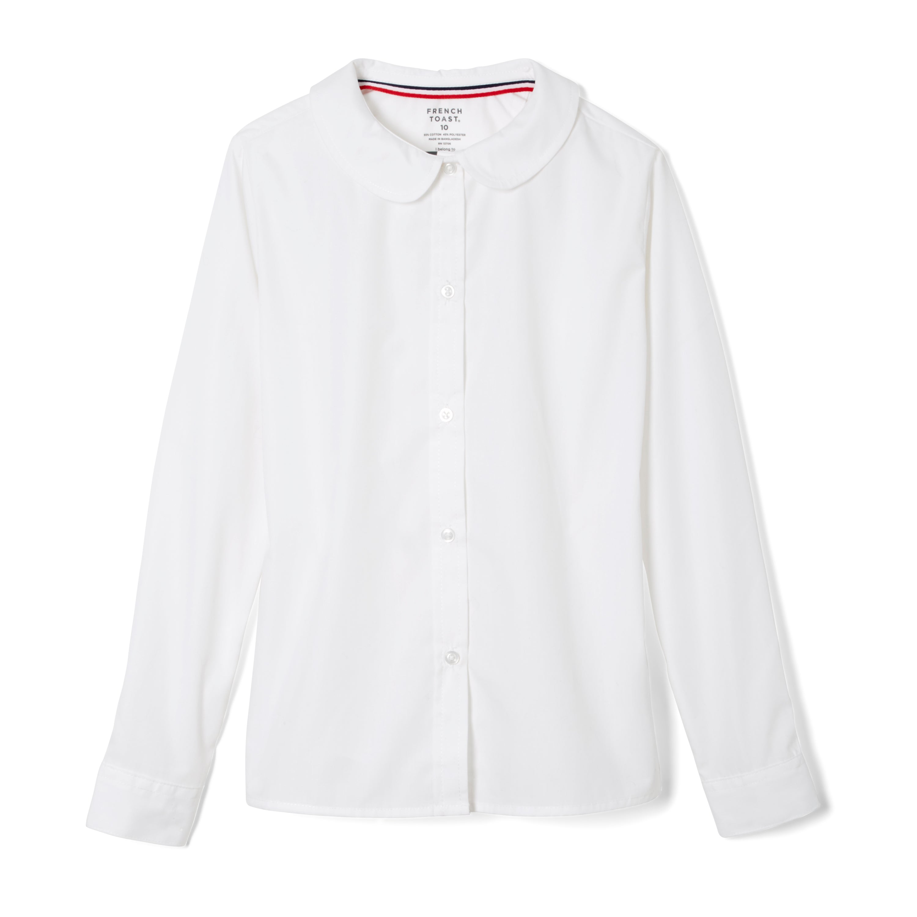 Girls Round Collar Dress Shirt – UniforMe